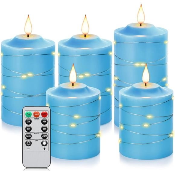 Accents | Flameless Led Flickering Remote Control Candles Electric ...
